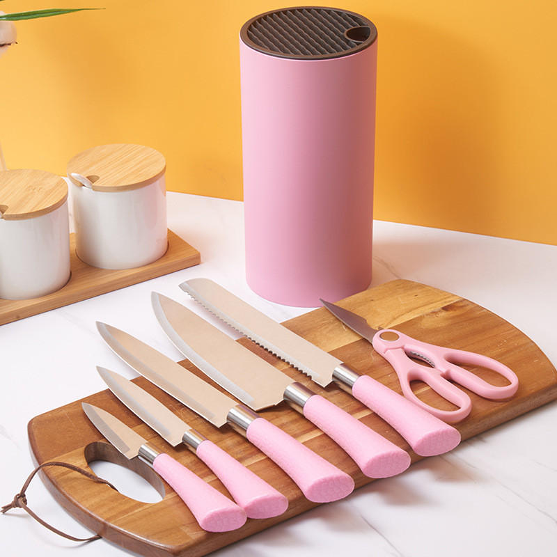 Jual Kitchen Knife Set Cutting Tool Set Cutlery Set Chef Knives with ...