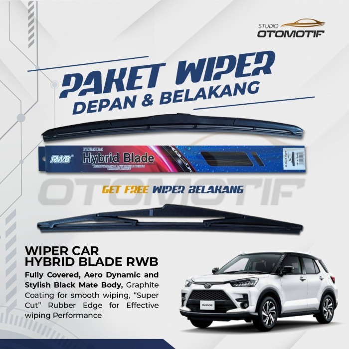 Jual Paket RWB HYBRID Wiper RAIZE 3 PCS | Shopee Indonesia