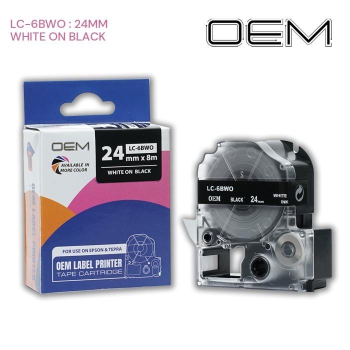 Jual OEM LABEL TAPE 24mm x 8m FOR USE ON EPSON LABELWORKS | Shopee ...