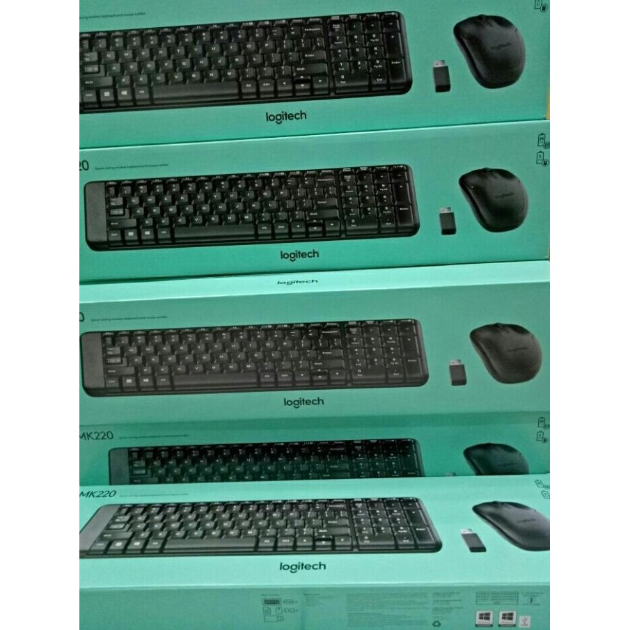 Jual Logitech Wireless Combo Keyboard Mouse Mk220 Resmi Logitect Terbaik Shopee Indonesia
