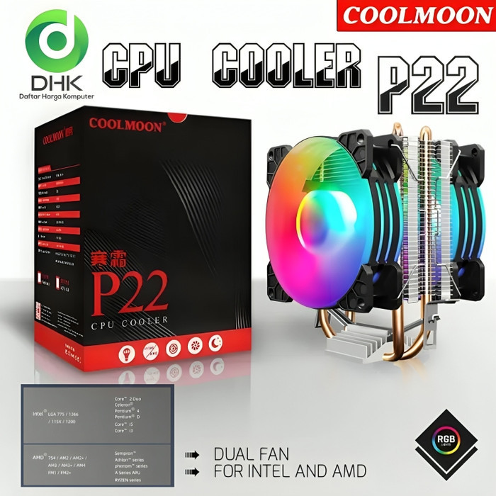 Jual CPU FAN COOLER SNOWMAN M200 LED FOR INTEL DAN AMD | Shopee Indonesia