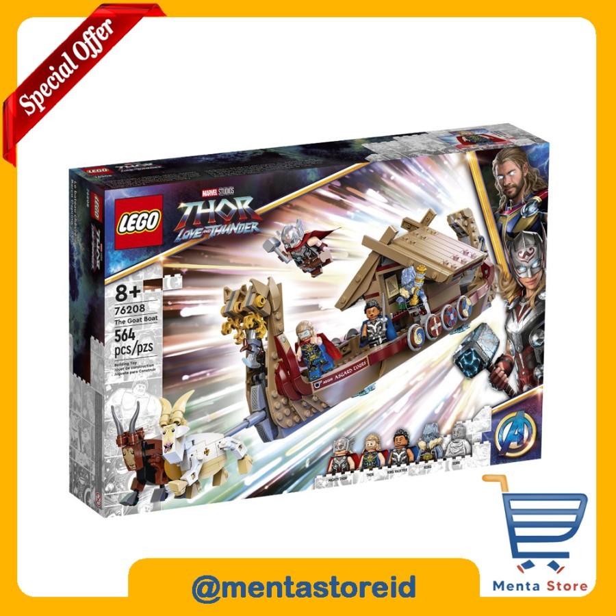 Jual LEGO Marvel Thor 76208 The Goat Boat Avengers Love and Thunder ...