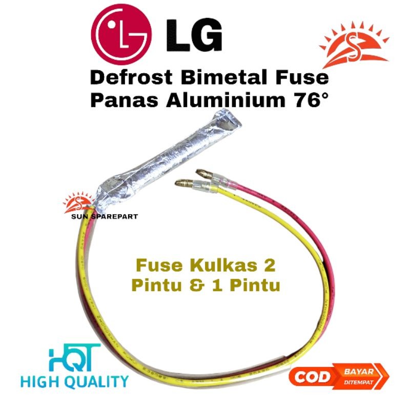 Jual defrost Bimetal Fuse kulkas LG pintu 2 & pintu 1 Aluminium 76 ...