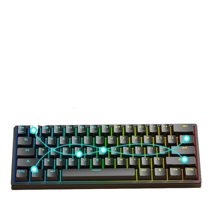 Jual Leaven Keyboard Gaming Mechanical Rgb K620 61 Keys Outemu Switch ...