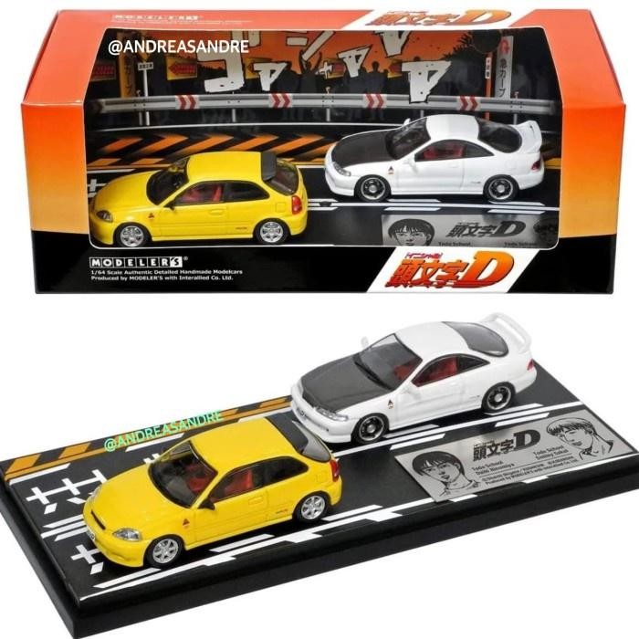 Jual Hi-Story Initial D Smiley Sakai Integra Dc2 & Daiki Civic Type R ...