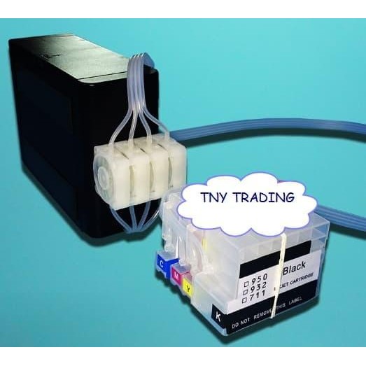 Jual Hp 711 Infus System Dengan Autoreset Chip Dan Tinta Compatible ...