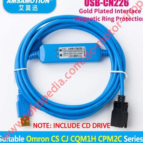 Jual Usb Cs1W-Cn226 Cable For Plc Omron Cs Cj Cqm1H Cpm2C Series Kabel ...