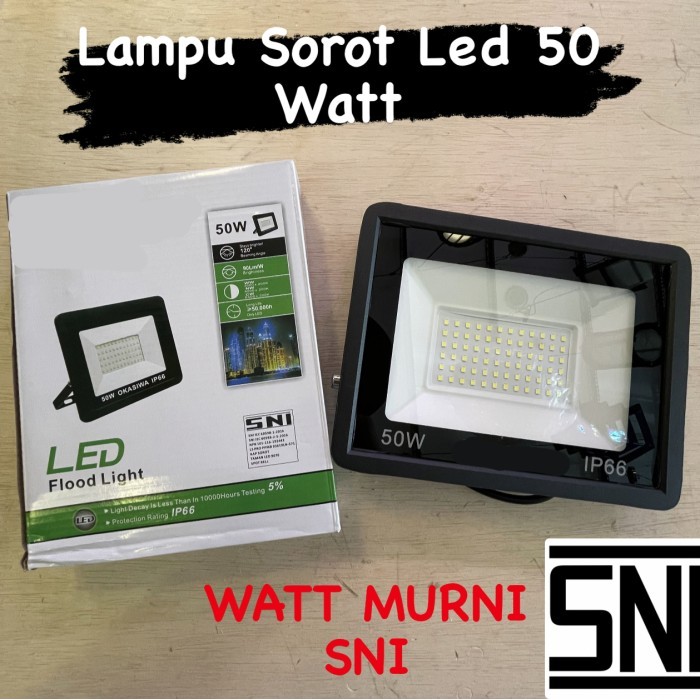 Jual HARGA DISC - Lampu Sorot Led 50 Watt Outdoor /Kap Sorot 50 Watt/ Flood Light 50w | Shopee ...