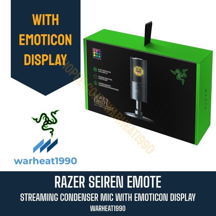 Jual Razer Seiren Emote Streaming Microphone Emoticon Display Gaming ...