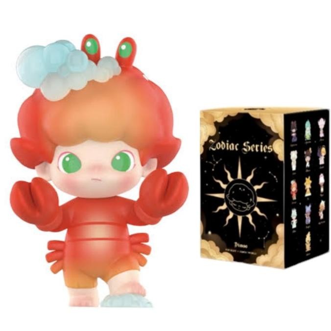 Jual Action Figure Pop Mart DIMOO CANCER PopMart Zodiac Series Red Crab ...