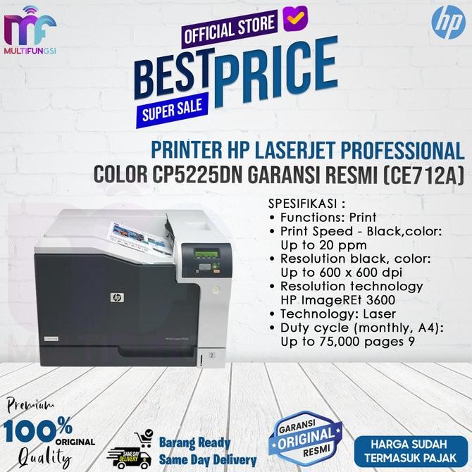 Jual Printer HP LaserJet Professional Color CP5225DN Garansi Resmi ...