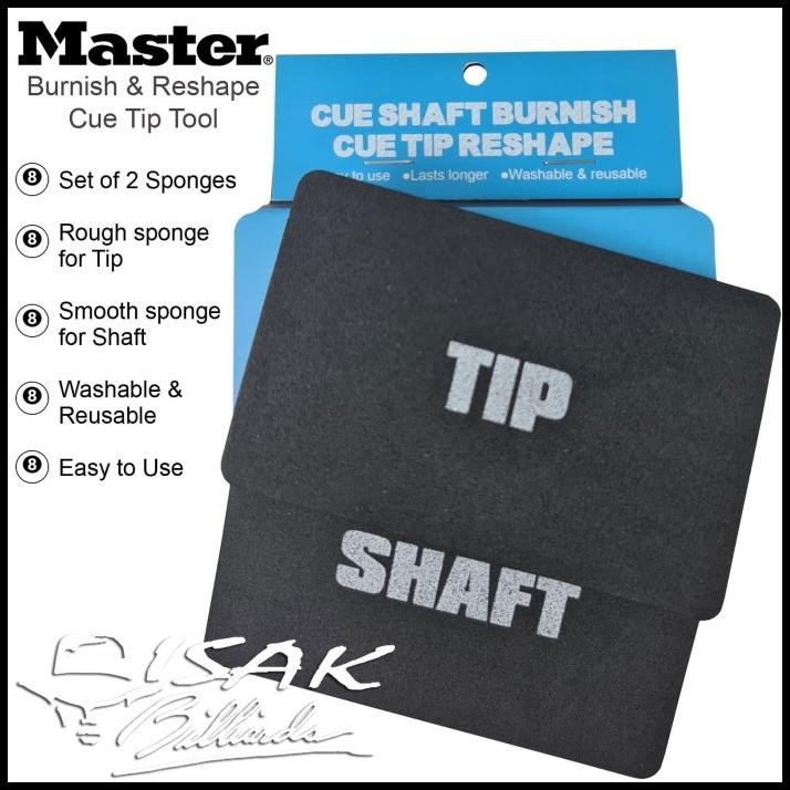 Jual Master Cue Tip Tool - Burnish Reshape Sponge Alat Stick Shaft ...