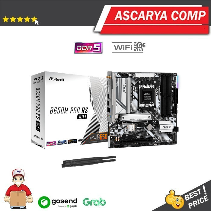 Jual HARGA DISC - Motherboard ASROCK B650M PRO RS WIFI (Socket AM5 ...