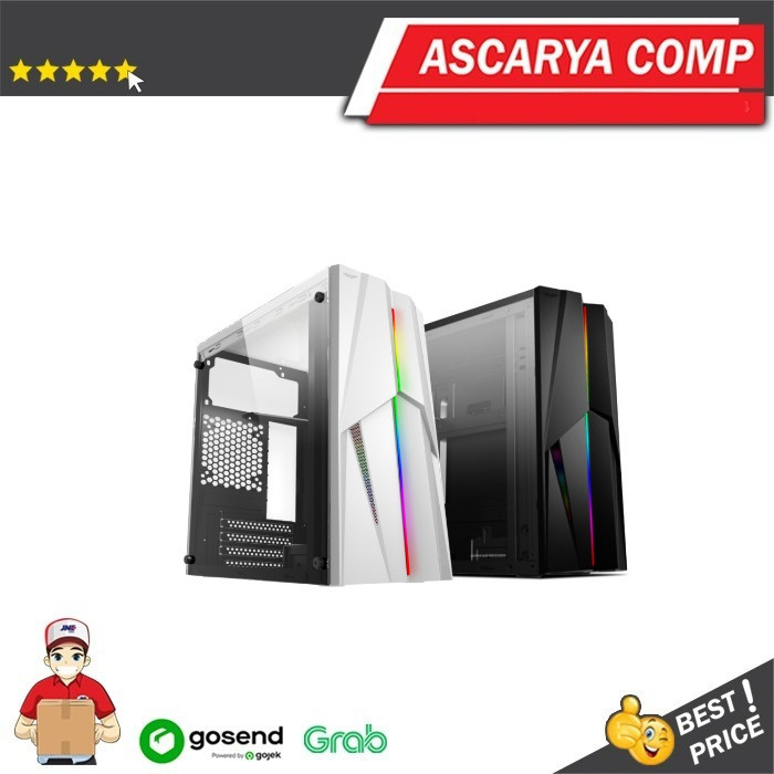Jual HARGA DISC - Casing PC Armaggeddon TRON 1X M-ATX RGB Front Panel ...