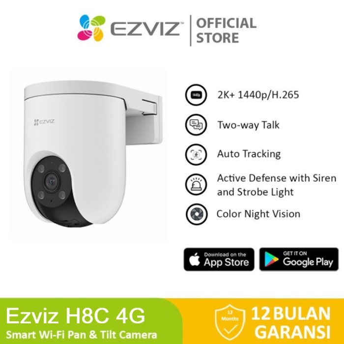 Jual Ezviz H8c 4G 2K+ Outdoor CCTV Pan & Tilt Wifi IP Camera Auto ...