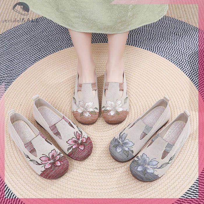 Jual [Ready Stock]Sepatu Kain Beijing Lama 2024 Musim Panas Wanita ...