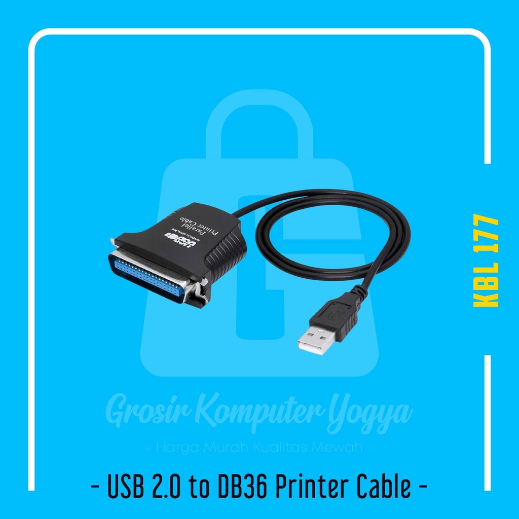 Jual USB 2.0 to DB36 Parallel LPT Printer Cable Kabel | Shopee Indonesia