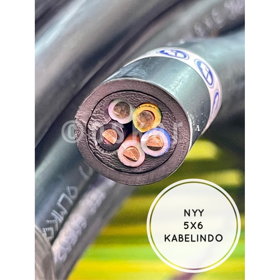 Jual CUCI GUDANG KABEL LISTRIK NYY 5X6 KABELINDO | Shopee Indonesia