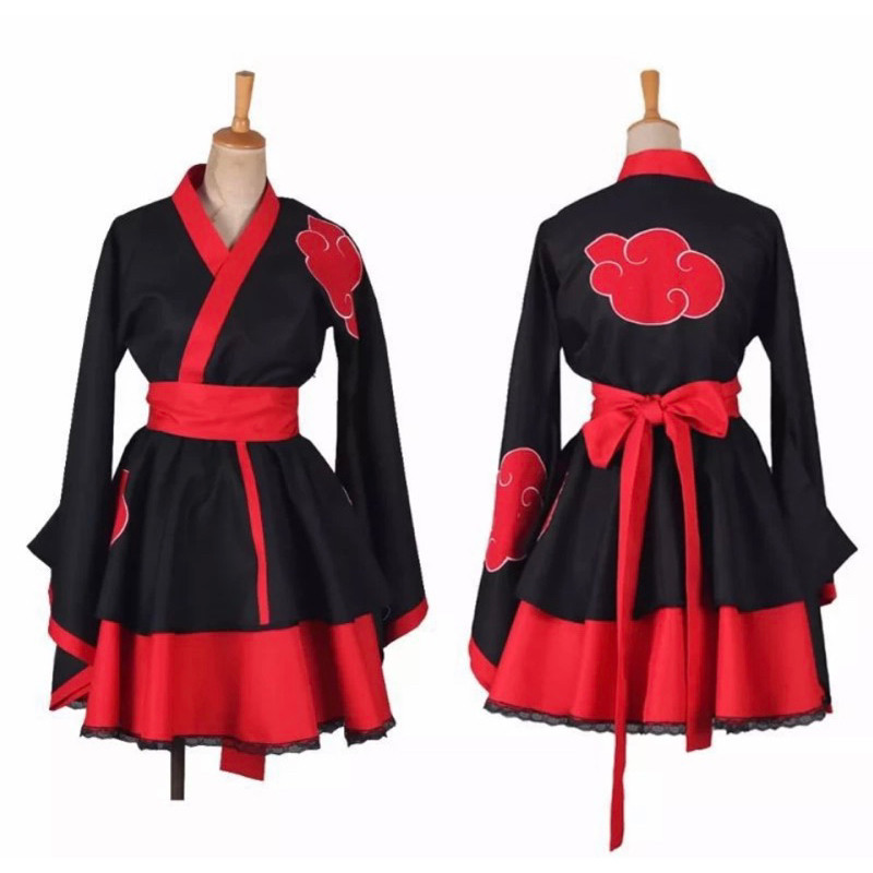 Jual Costum Akatsuki DRESS Fulset anime Naruto Costum cosplay anime ...