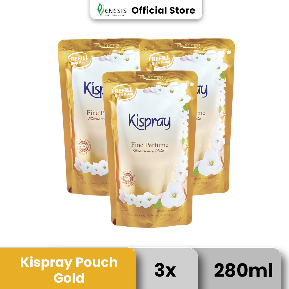 Jual Kispray Glamorous Gold Refill Pouch 280 ml - 3pcs | Shopee Indonesia