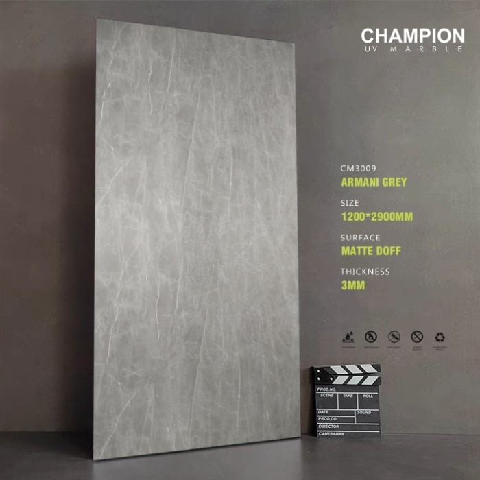 Jual PVC Marmer / UV Marble 290 x 120 cm Tebal 3mm Hiasan Dinding Wall ...