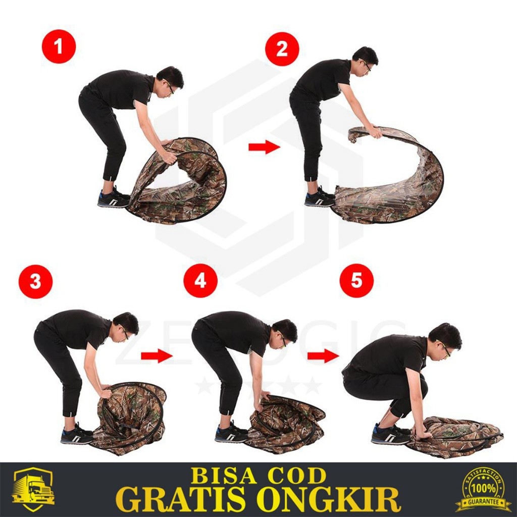 Jual TENDA TOILET LIPAT PORTABLE POTTY TENT AUTOMATIC OPEN MINI ...