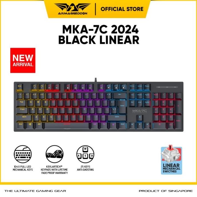 Jual BLUE- KEYBOARD MECHANICAL GAMING ARMAGGEDDON MKA 7C PSYCHEAGLE ...