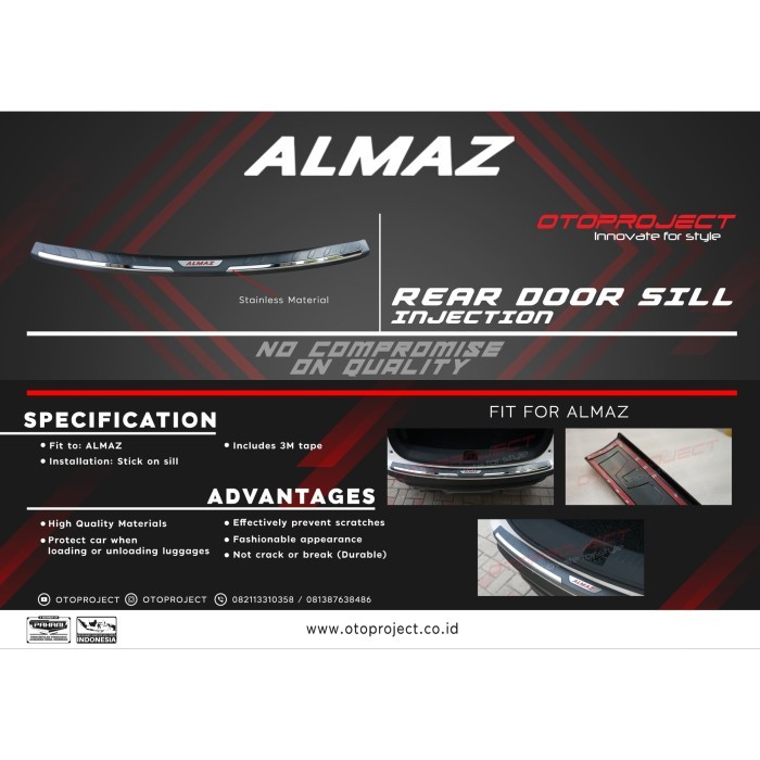 Jual REAR DOOR SILL ALMAZ INJECTION | Shopee Indonesia
