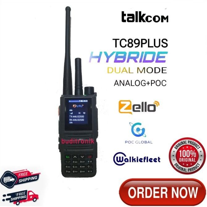 Jual Ht Poc Talkcom Tc 89 Plus Hybrid Bisa Analog UHF Zello Android ...