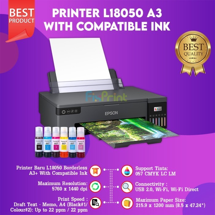 Jual Epson EcoTank L18050 Ink Tank Printer Photo WiFi A3 | Shopee Indonesia