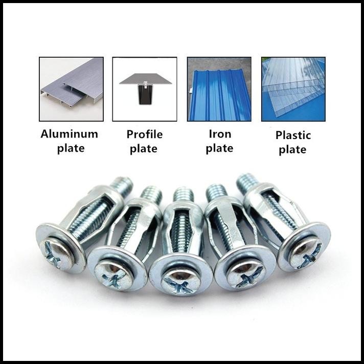 Jual Mur Baut Drat Rivet Metal Fisher Jack Nuts Sekrup Kelopak M4/M5/M6 ...