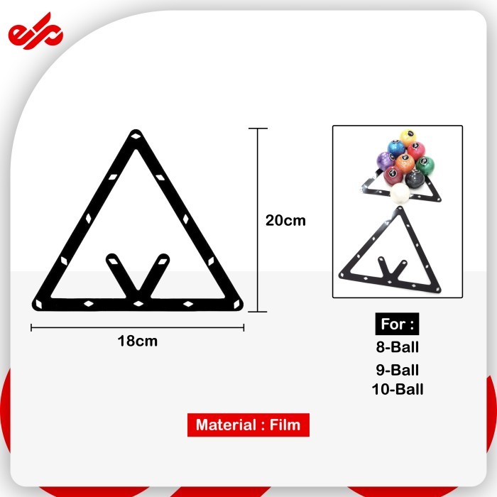 Jual MAGIC TURTLE BALL RACK SHEET BILLIARD PRO SEGITIGA BILLIARD BOLA ...