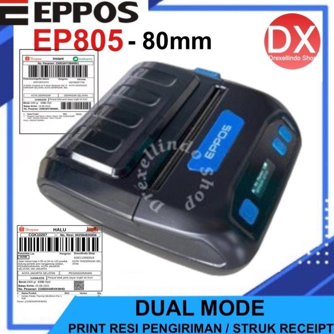 Jual Printer Thermal 80mm EPPOS EP805 Dual Mode Barcode dan Struk Kasir LA | Shopee Indonesia