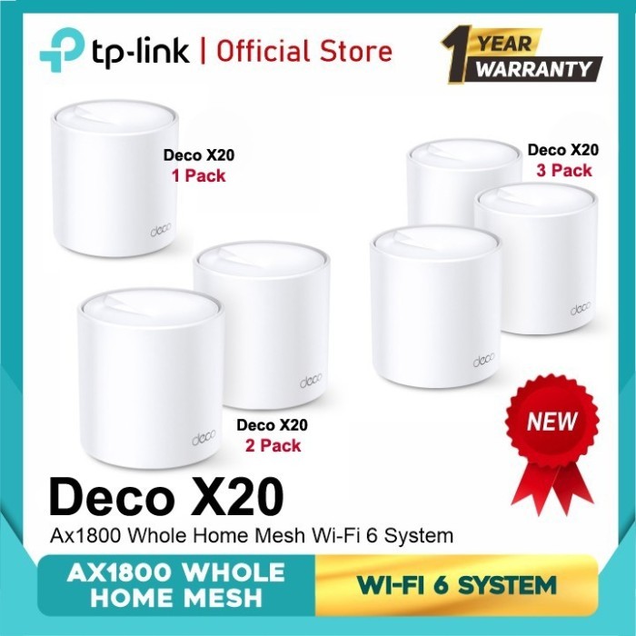 Jual HARGA DISC - TPLINK DECO X20 AX1800 Whole Home Mesh Wi-Fi 6 1Pack ...