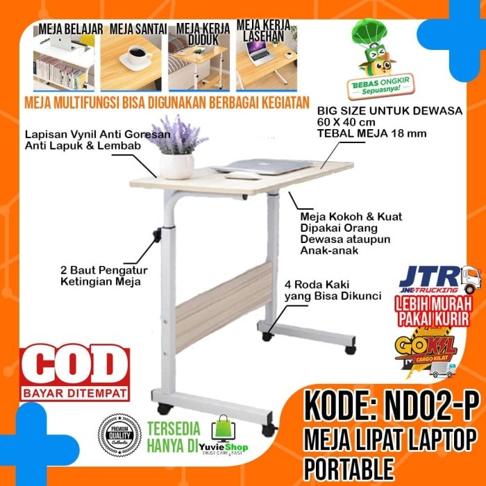 Jual Meja Laptop Aksesoris Komputer Portable Adjustable Multifungsi ...