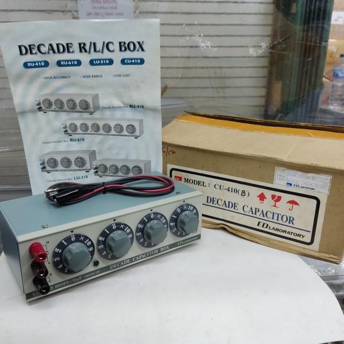 Jual new decade capacitor box ed laboratory model cu-410b | Shopee ...