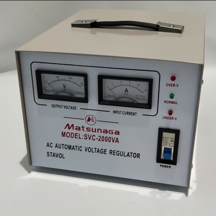 Jual Promo Stabilizer Listrik Stavol 2000 Wat 2000 Va 2000 W Matsunaga ...