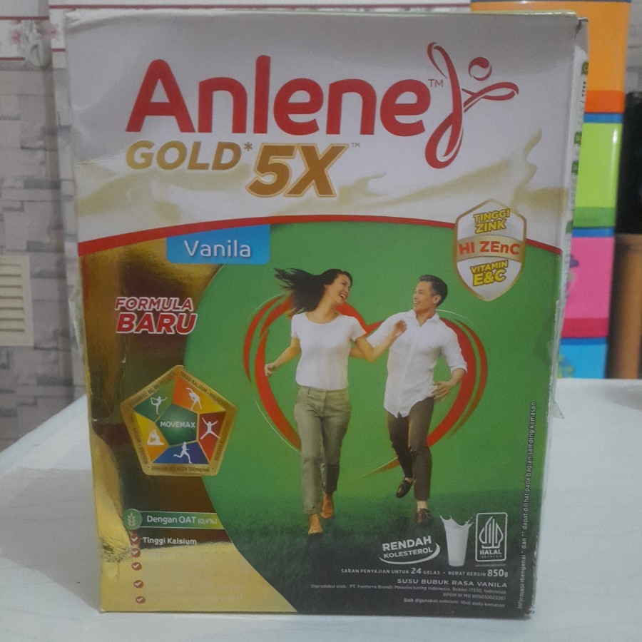Jual ANLENE GOLD 5X VANILA 825 GRAM | Shopee Indonesia