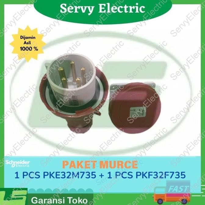 Jual Paket Murce Schneider Industrial Plug dan Socket 4 Kutub 32 A ...