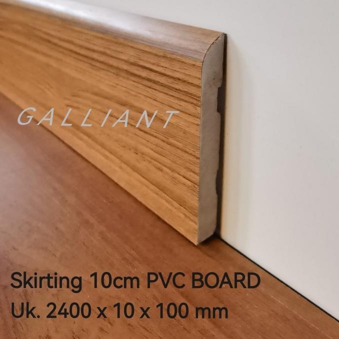 Jual vinyl - skirting / plin 10cm pvc laminate flooring/ parket /vinyl ...
