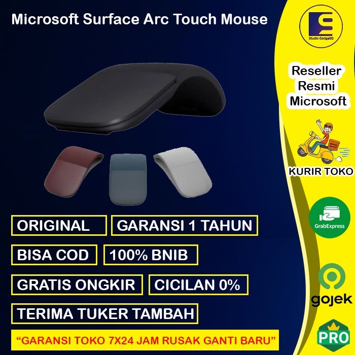 Jual Microsoft Surface Arc Touch Mouse White / Black | Shopee Indonesia