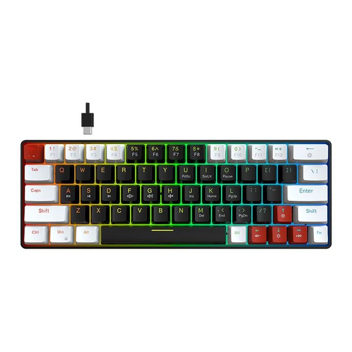 Jual Keyboard - Keyboard Mechanical 63 Keys Removable HELENS63 MKN-07 ...