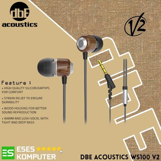 Jual EARPHONE - EARPHONE DBE WS100 WOODEN HOUSING | Shopee Indonesia