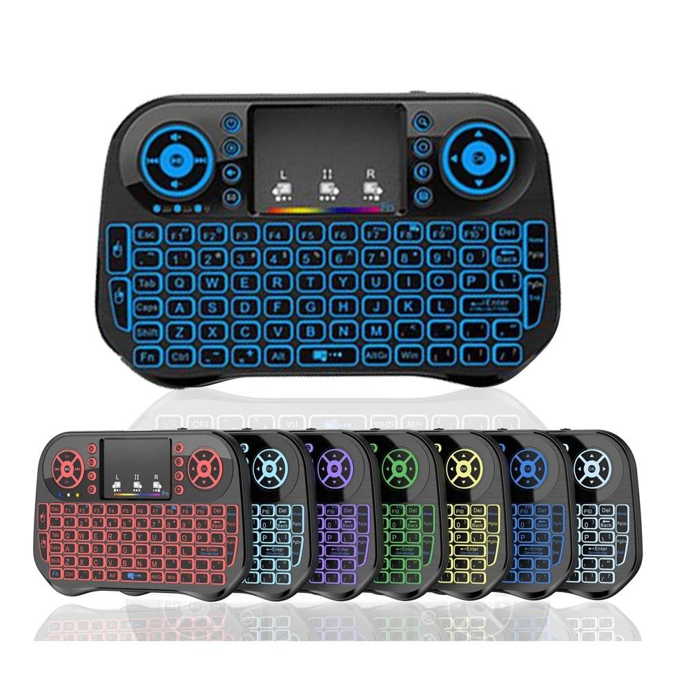 Jual Promo Bluetooth Wireless Mini Keyboard Backlit 2.4G USB English ...