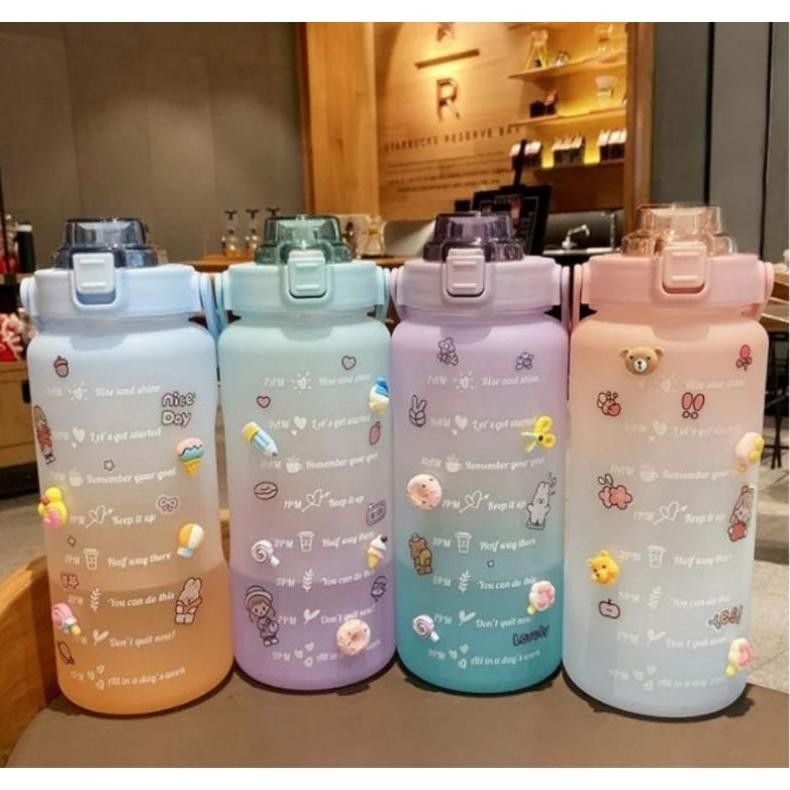 Jual botol viral botol 2 liter botol air minum botol minum gradasi ...
