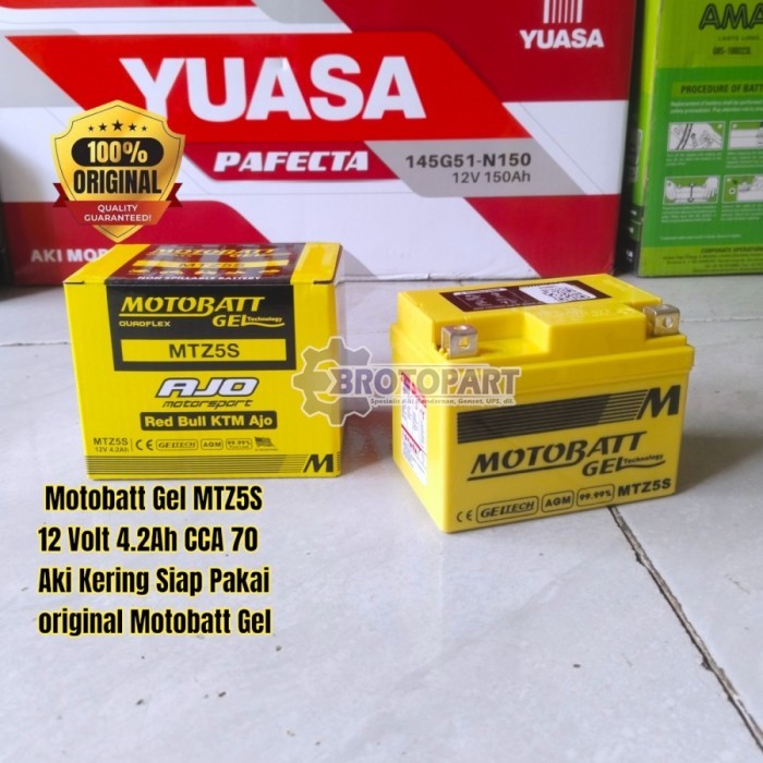 Jual Ready Aki Motor Gel Honda Beat, Scoopy, Genio, Vario 110 Motobatt MTZ5S MF | Shopee Indonesia