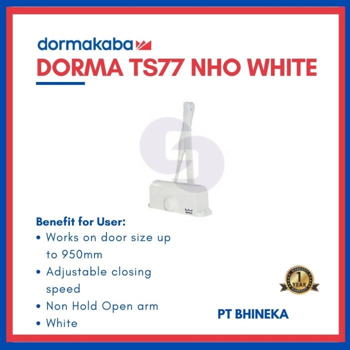 Jual Dorma TS77 NHO Putih White dormakaba TS 77 Non Hold Open | Shopee ...