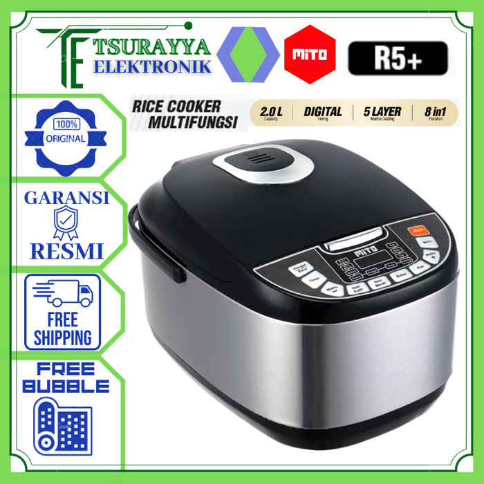 Jual Mito R5 Plus Digital Rice Cooker Mito R5+ 8 In 1 Kapasitas 2 Liter ...