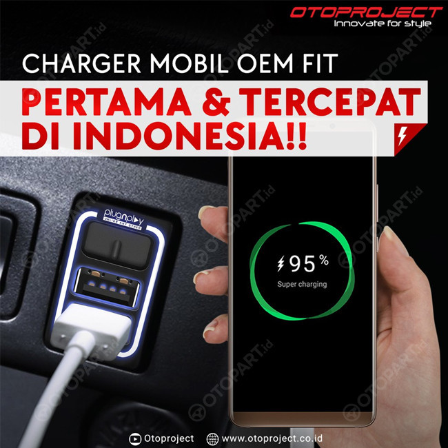Jual Otoproject Usb Fast Charging Obd Mobil Oem Toyota V2 Innova ...