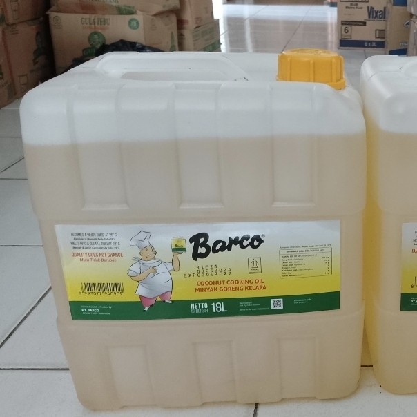 Jual barco minyak goreng kelapa 18l | Shopee Indonesia